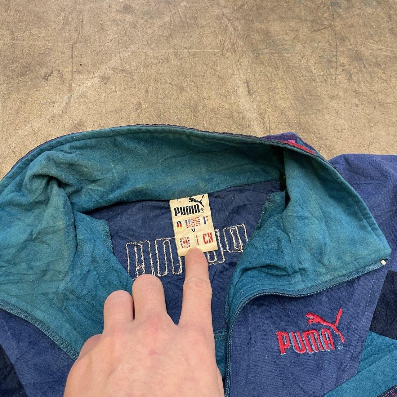 Puma Vintage Track Jacket 90s Sports Full-Zip Top,... - Depop