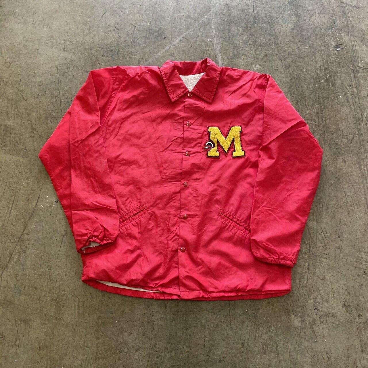 Vintage Coach Jacket College USA 90s Snap Collared... - Depop