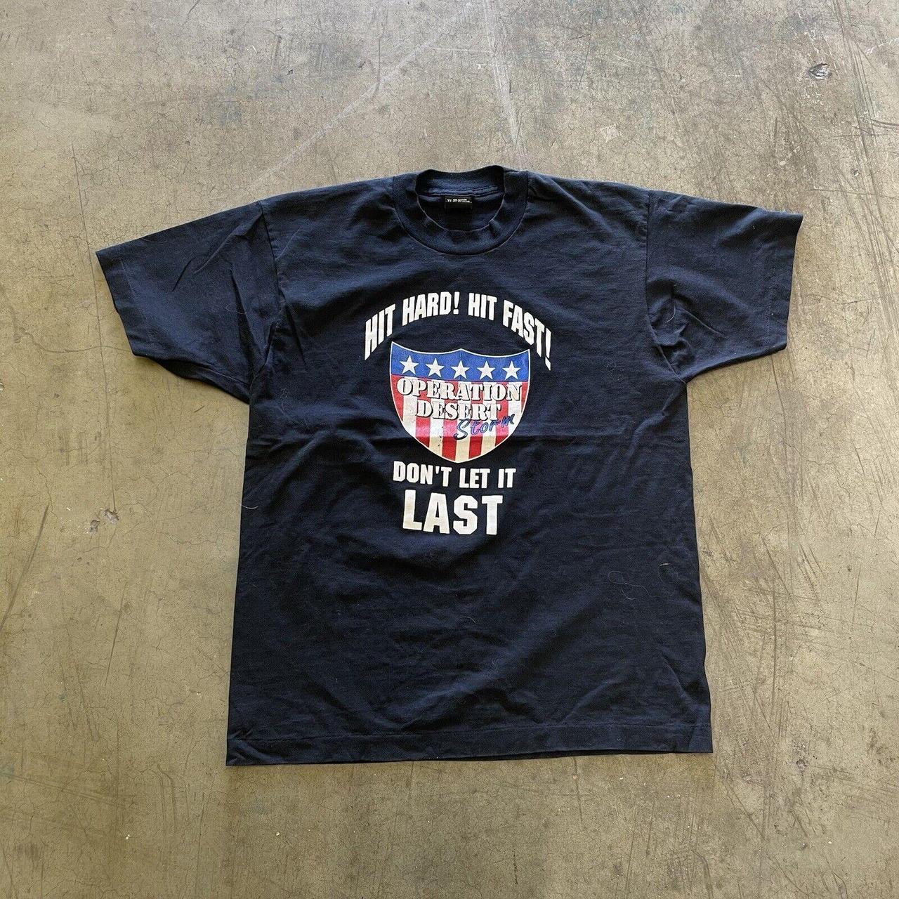 Vintage Desert Storm T-Shirt 90s Graphic USA Tee,... - Depop