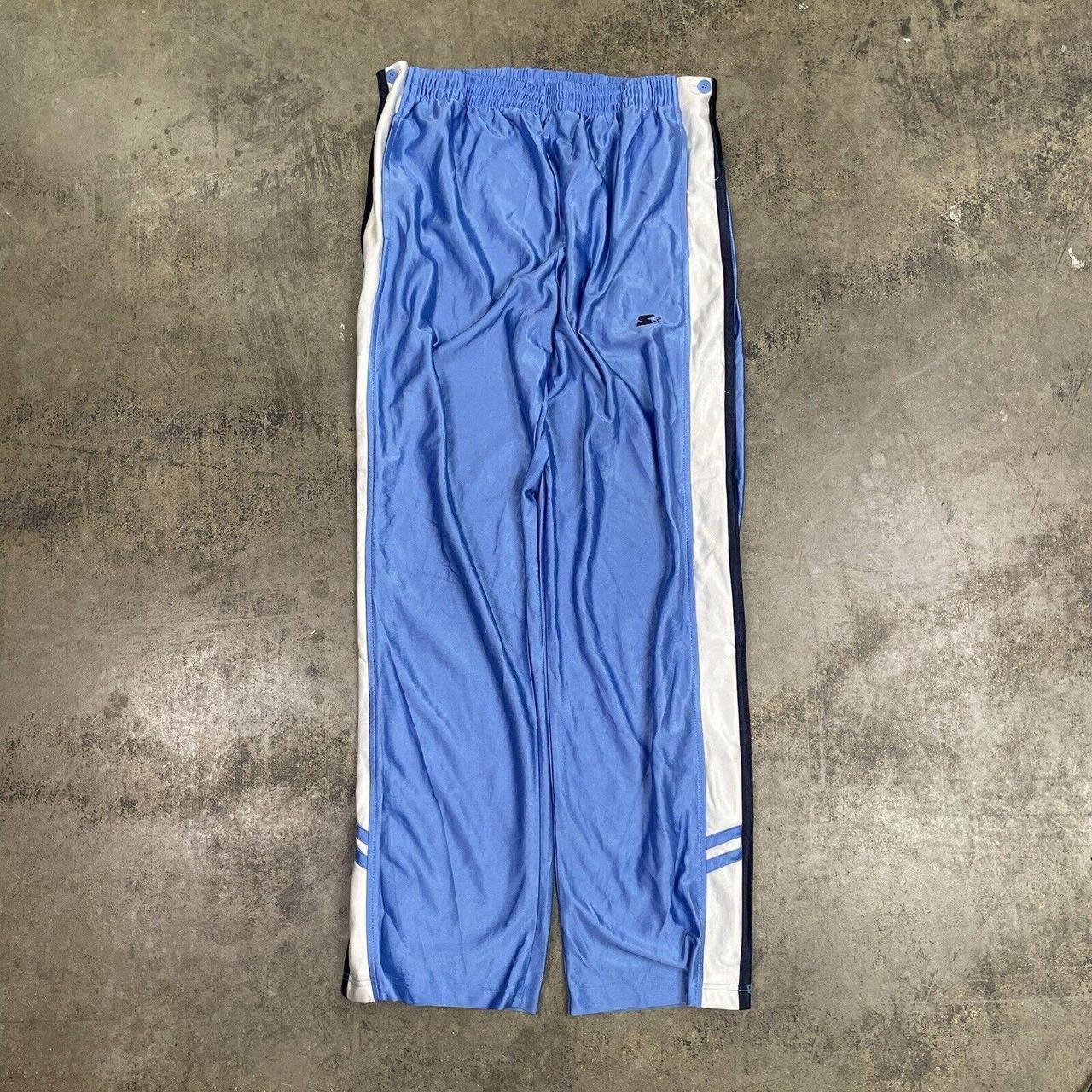 Starter Tracksuit Bottoms Y2K Popper Vintage College... - Depop