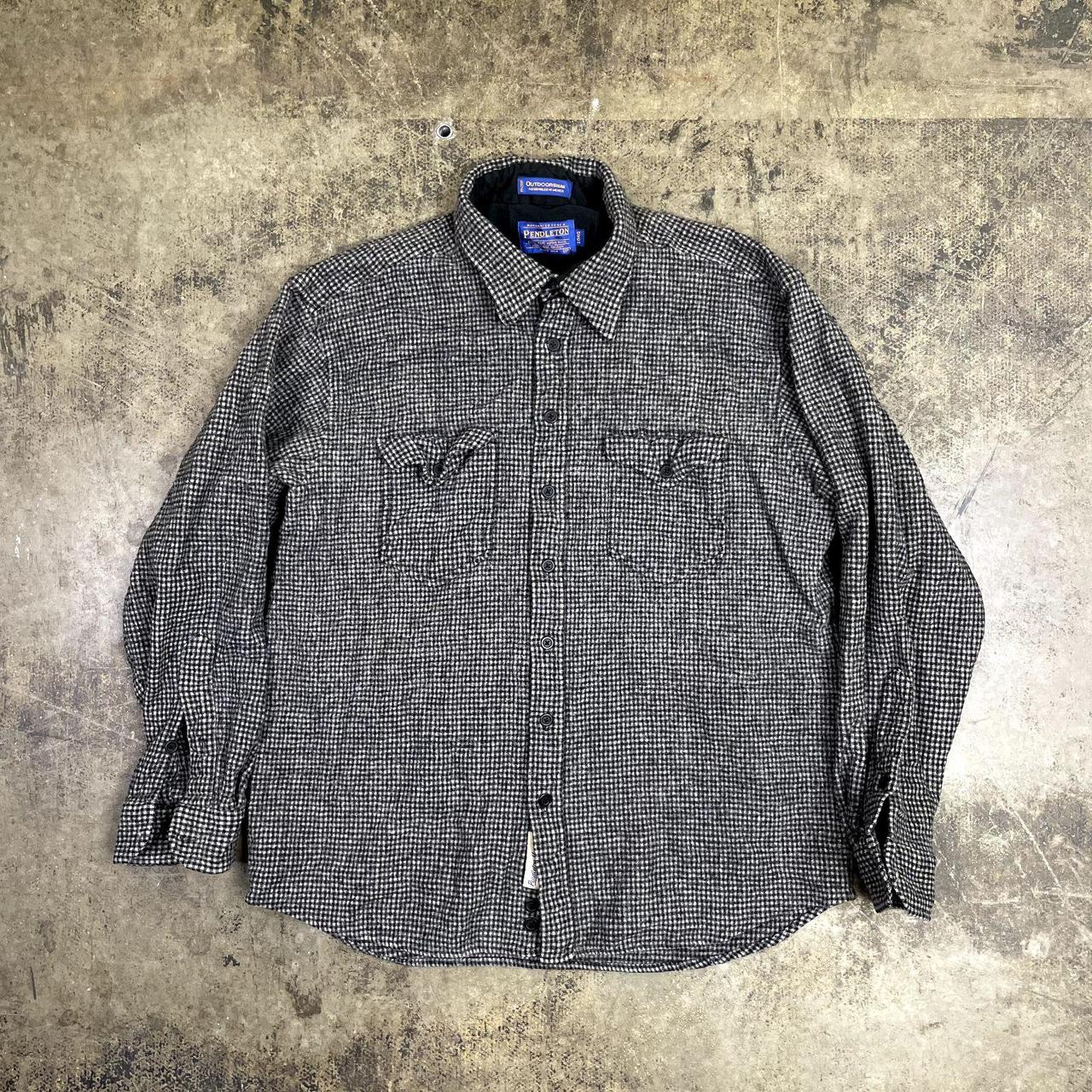 Pendleton Checkered Shirt Wool 90s USA Flannel... - Depop