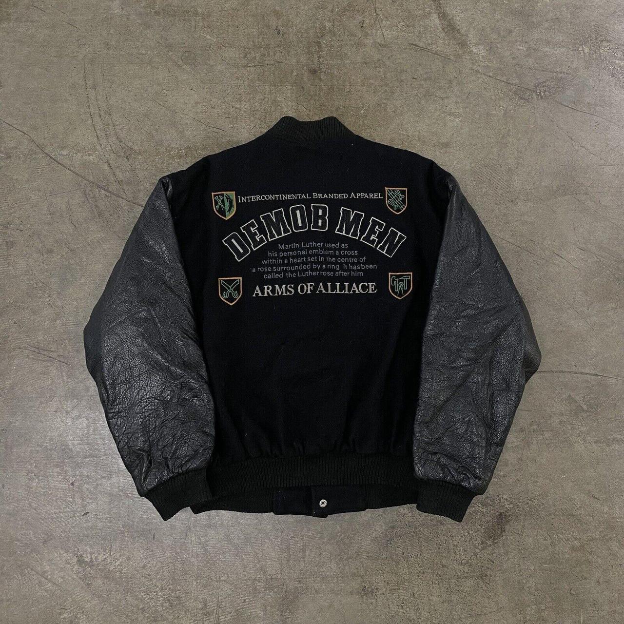 Letterman Varsity Bomber Jacket Vintage Sports 90s... - Depop