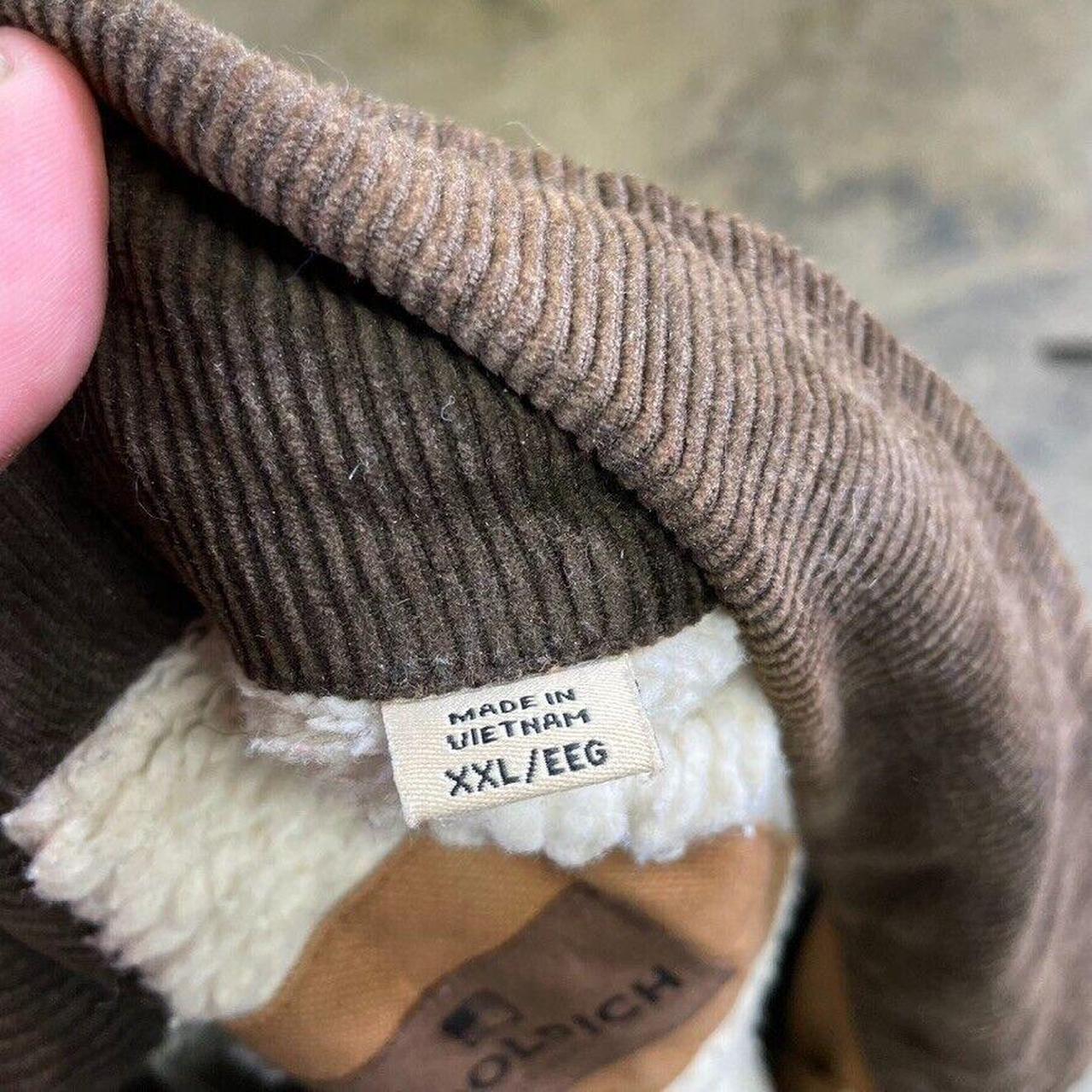 Vintage Woolrich Chore Jacket 90s Fleece Lined Denim... - Depop