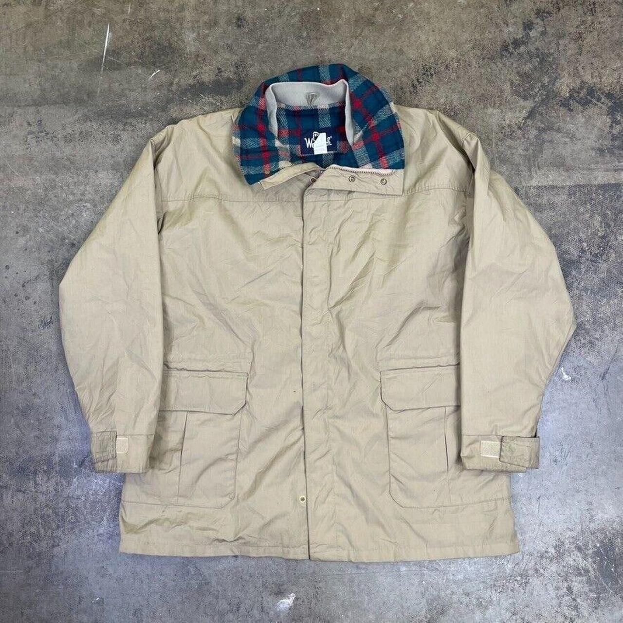 Woolrich Rain Jacket Y2K Fleece Lined Vintage Coat... - Depop