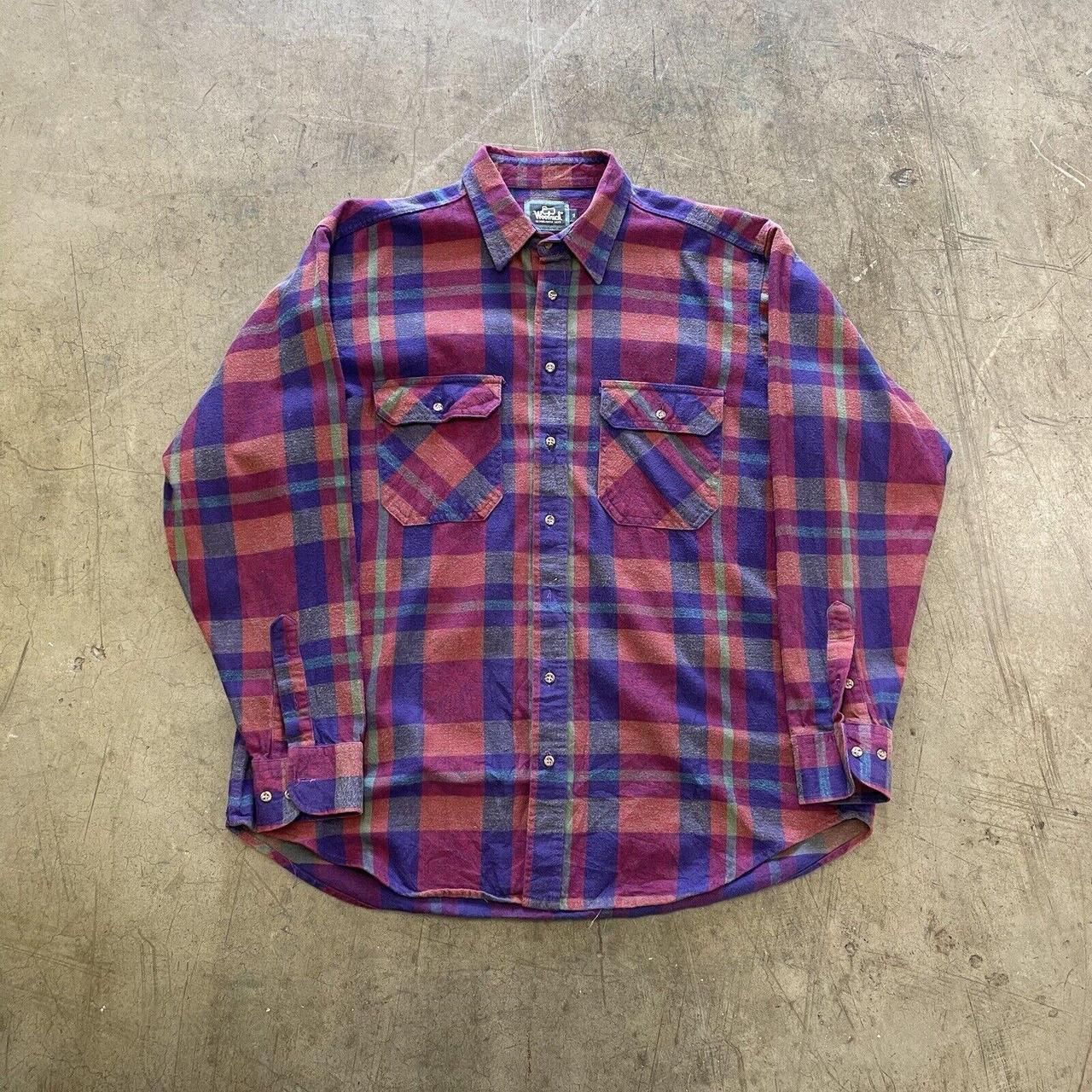 Woolrich Shirt 90s USA Wool Flannel Vintage Shirt,... - Depop
