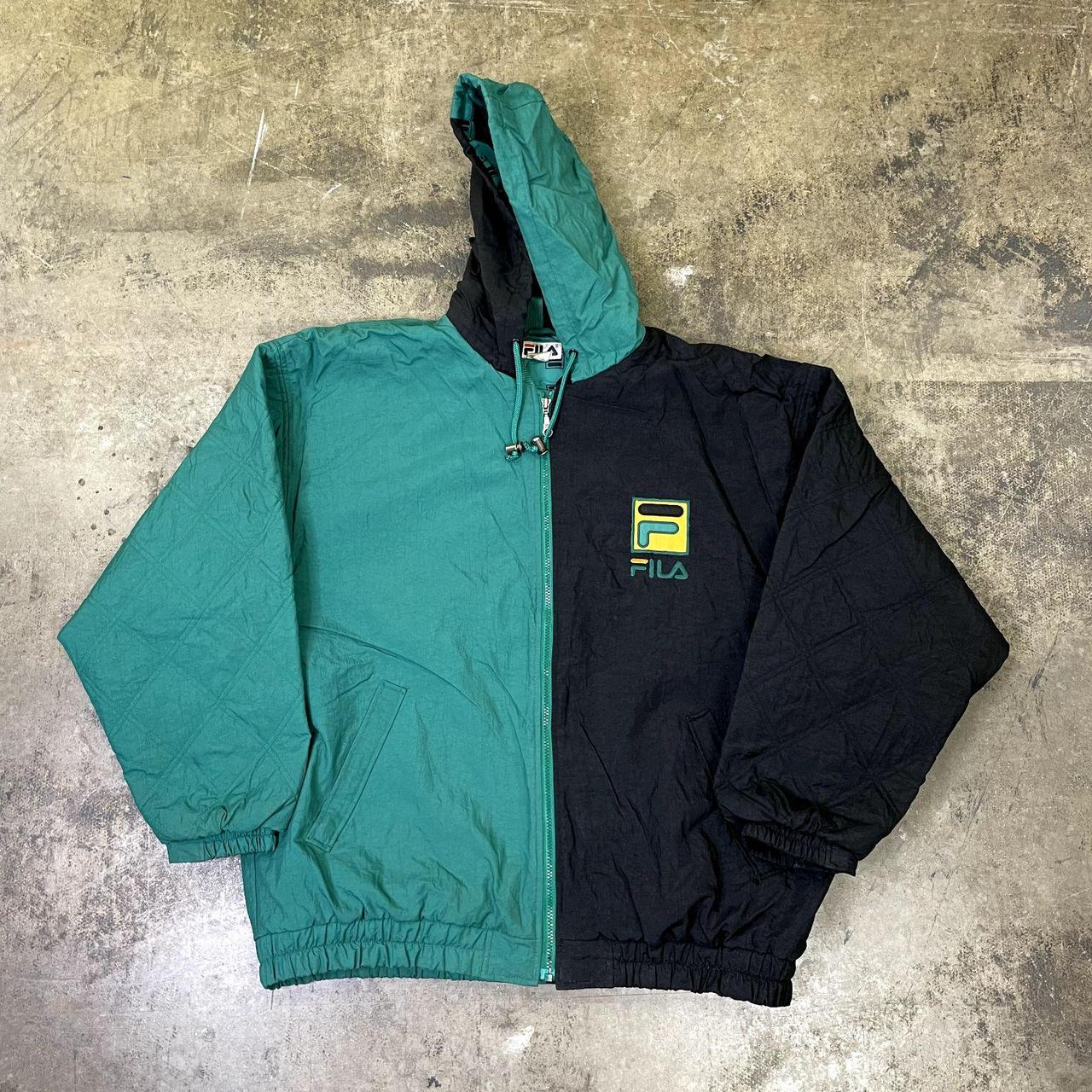 Fila Men's Green Coat | Depop