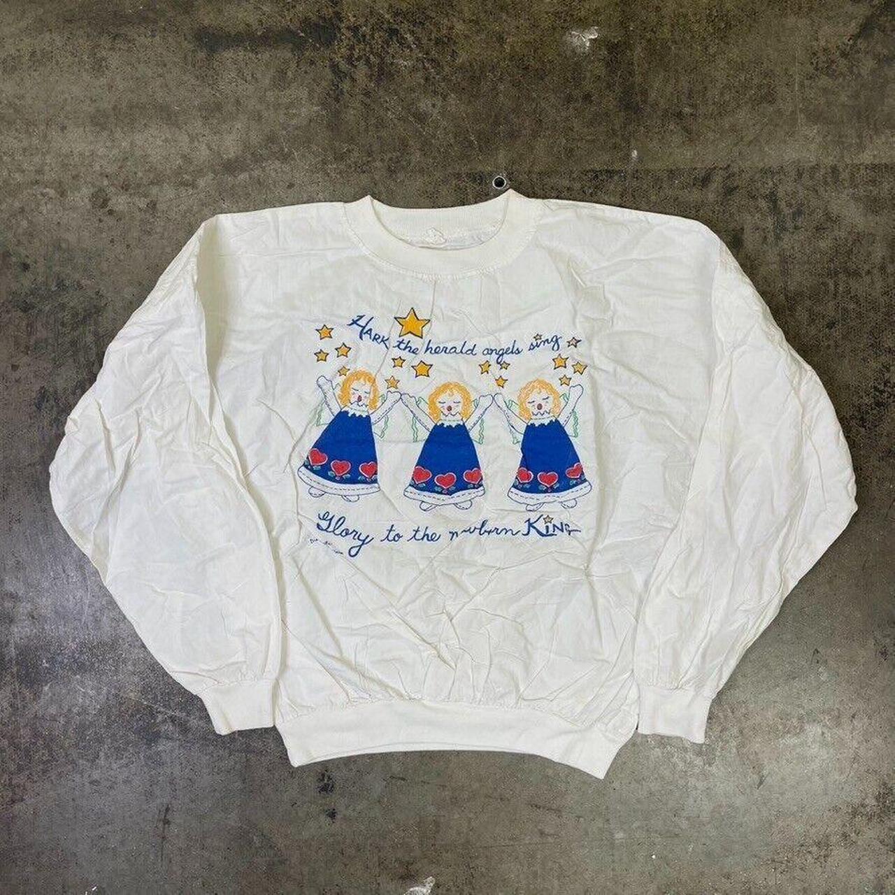 Vintage Angel Graphic T-Shirt 80s USA Single Stitch... - Depop