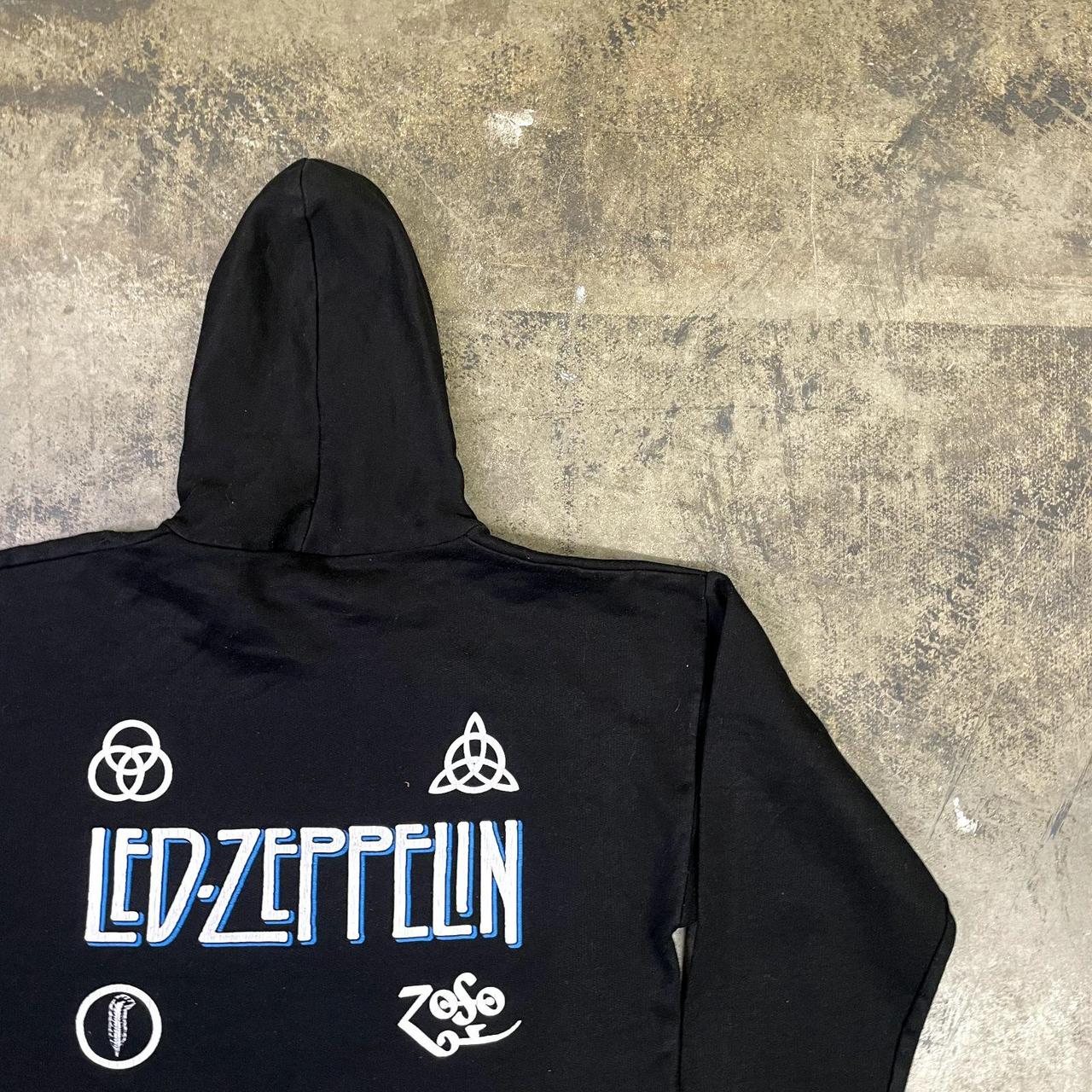Led Zeppelin Hoodie Y2K Pull Over Music Graphic... - Depop