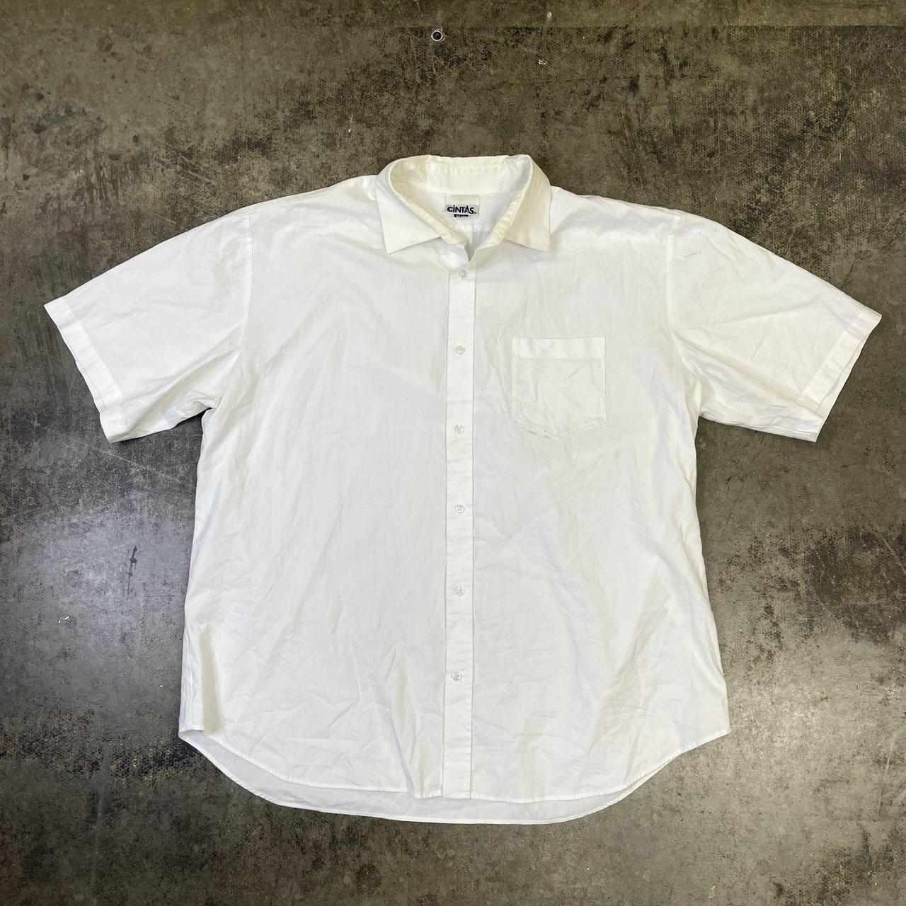 Vintage Work Shirt Workwear Mechanic Button Down... - Depop