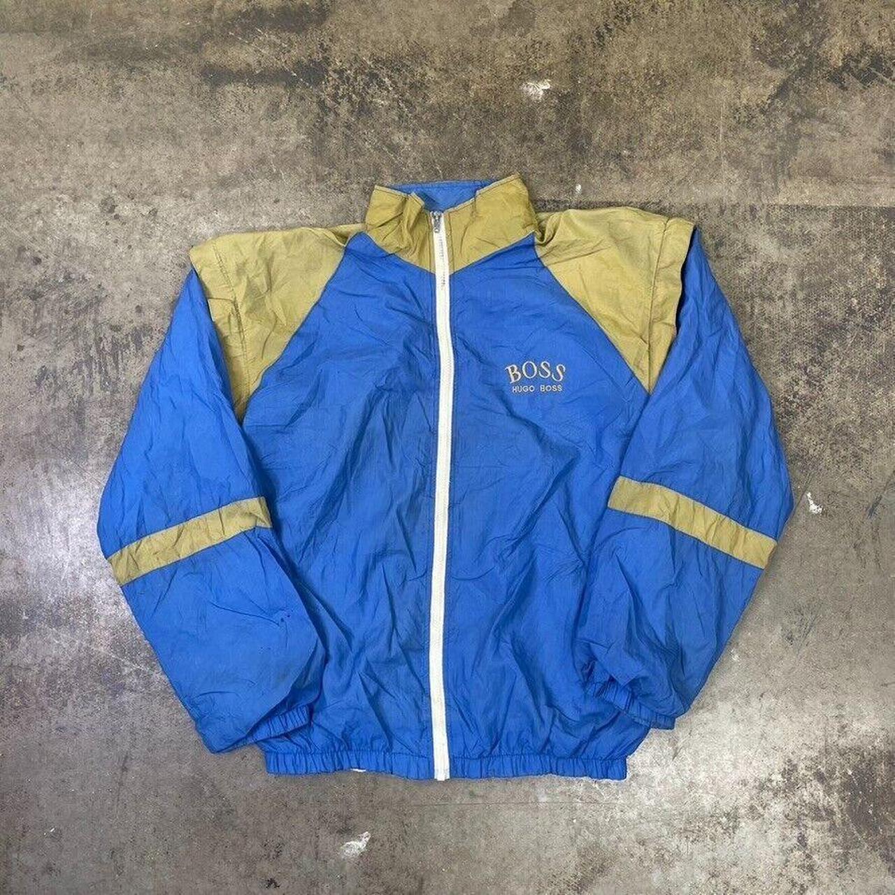 Hugo Boss Vintage Track Jacket 90s Sports Full-Zip... - Depop