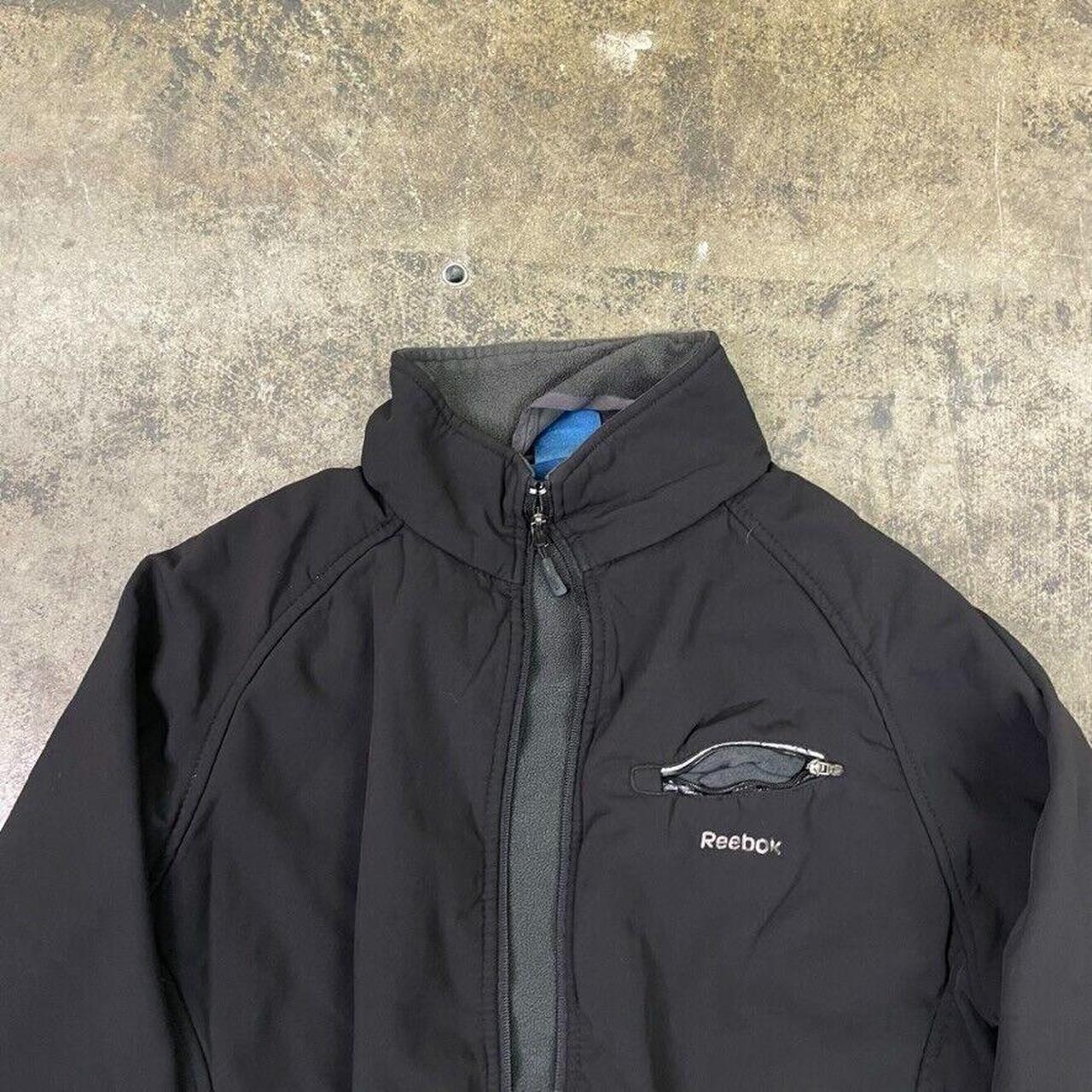 Reebok Rain Jacket Y2K Sports Full-Zip Windbreaker... - Depop