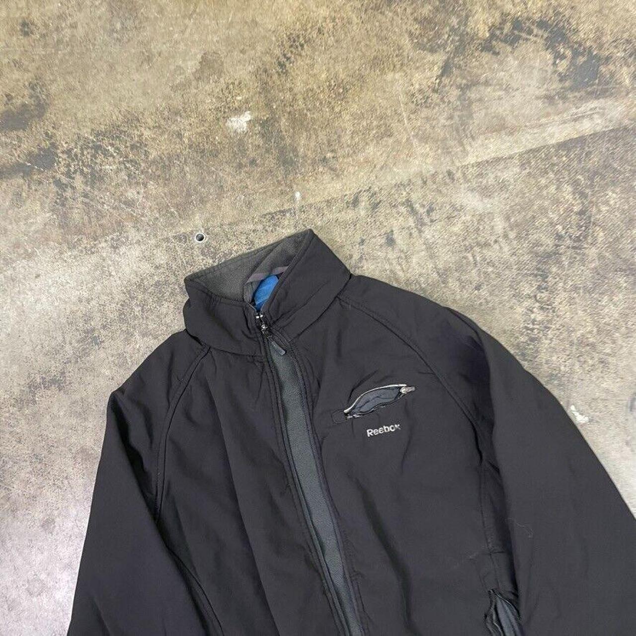Reebok Rain Jacket Y2K Sports Full-Zip Windbreaker... - Depop