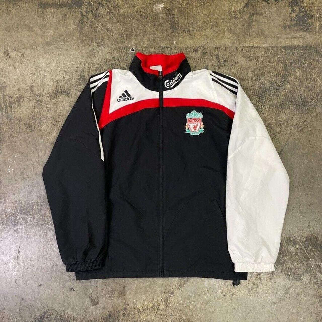 Adidas Track Jacket Liverpool Football Full Zip... - Depop