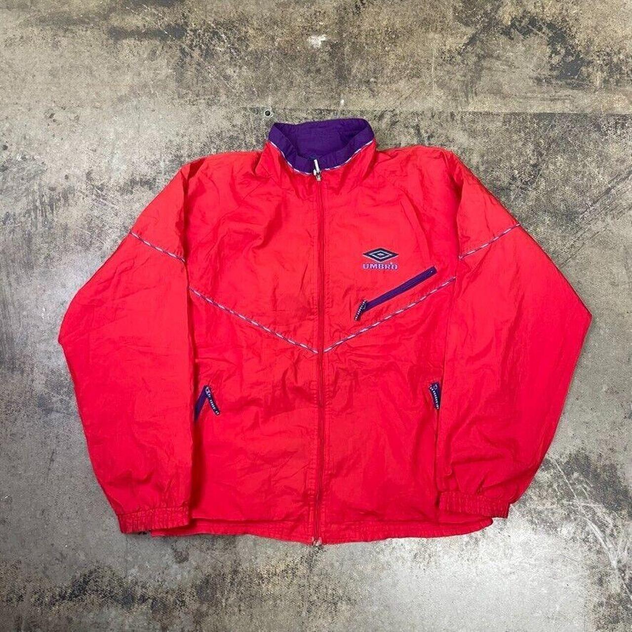 Umbro Vintage Track Jacket 90s Sports Full-Zip Top,... - Depop