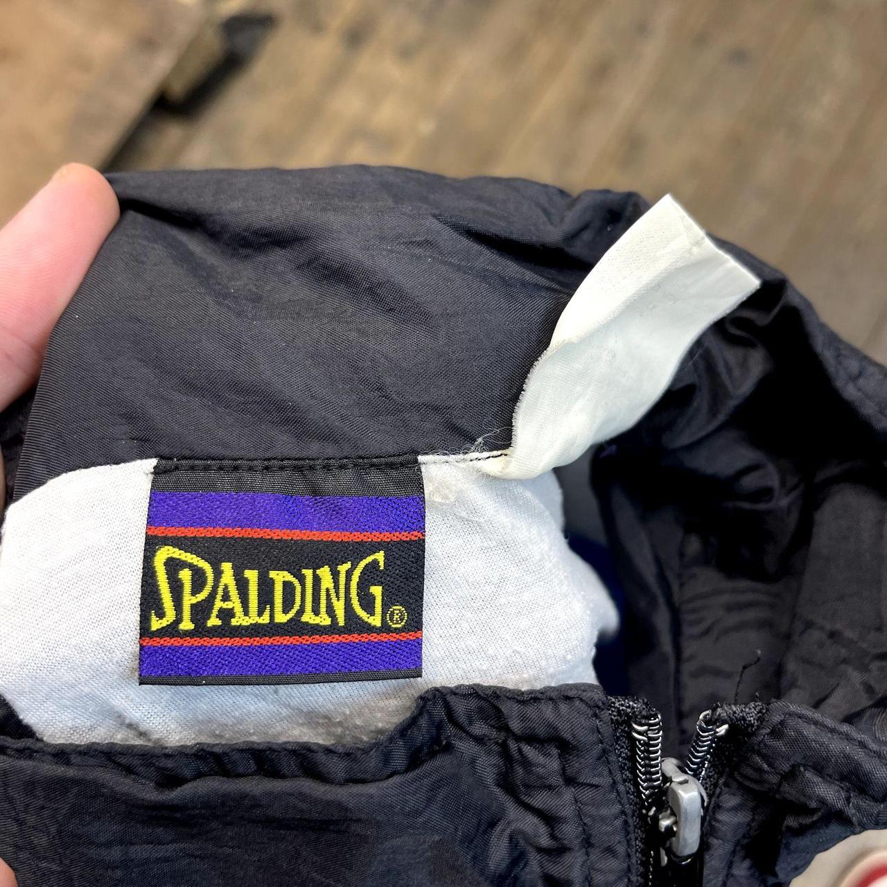 Spalding Track Jacket 90s Vintage Full-Zip Sports... - Depop