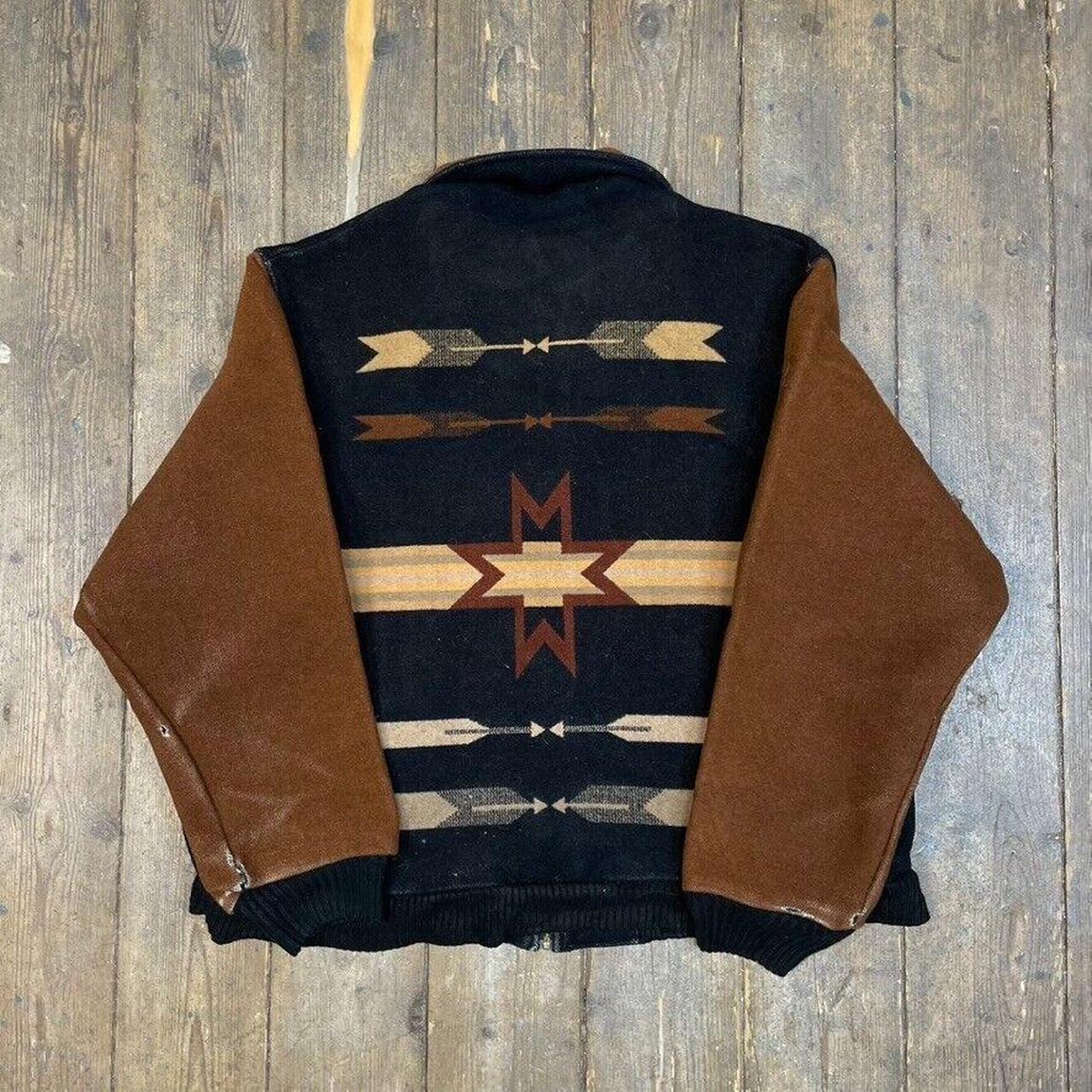 Pendleton Bomber Jacket Navaho USA Vintage Aztec... - Depop
