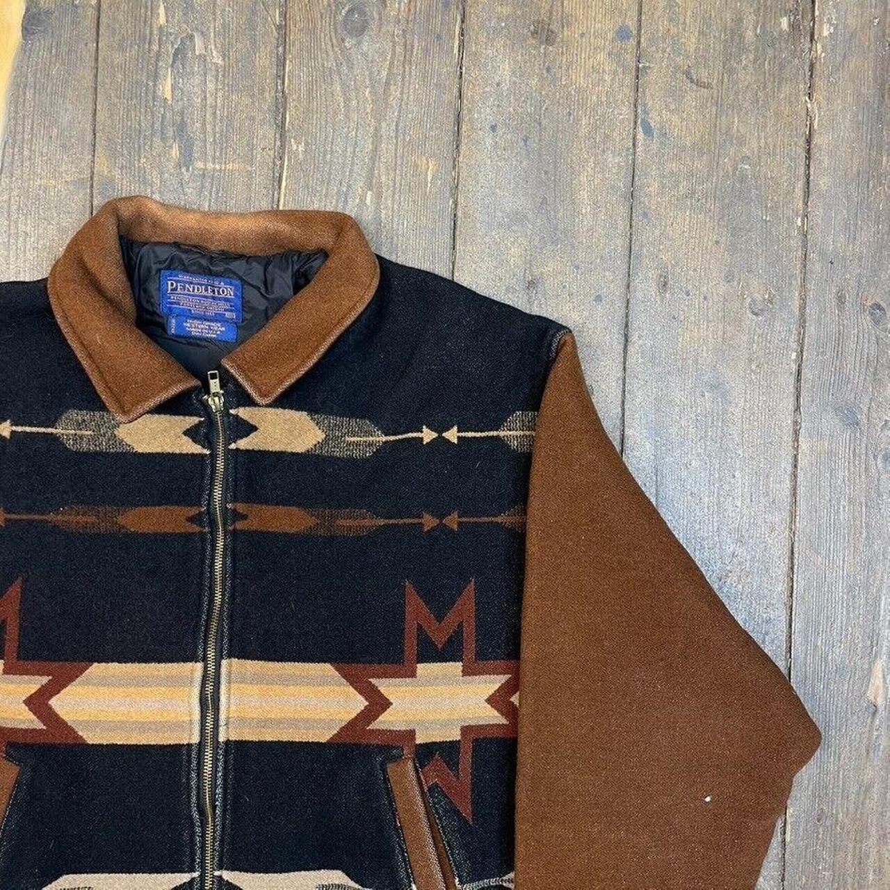 Pendleton Bomber Jacket Navaho USA Vintage Aztec... - Depop