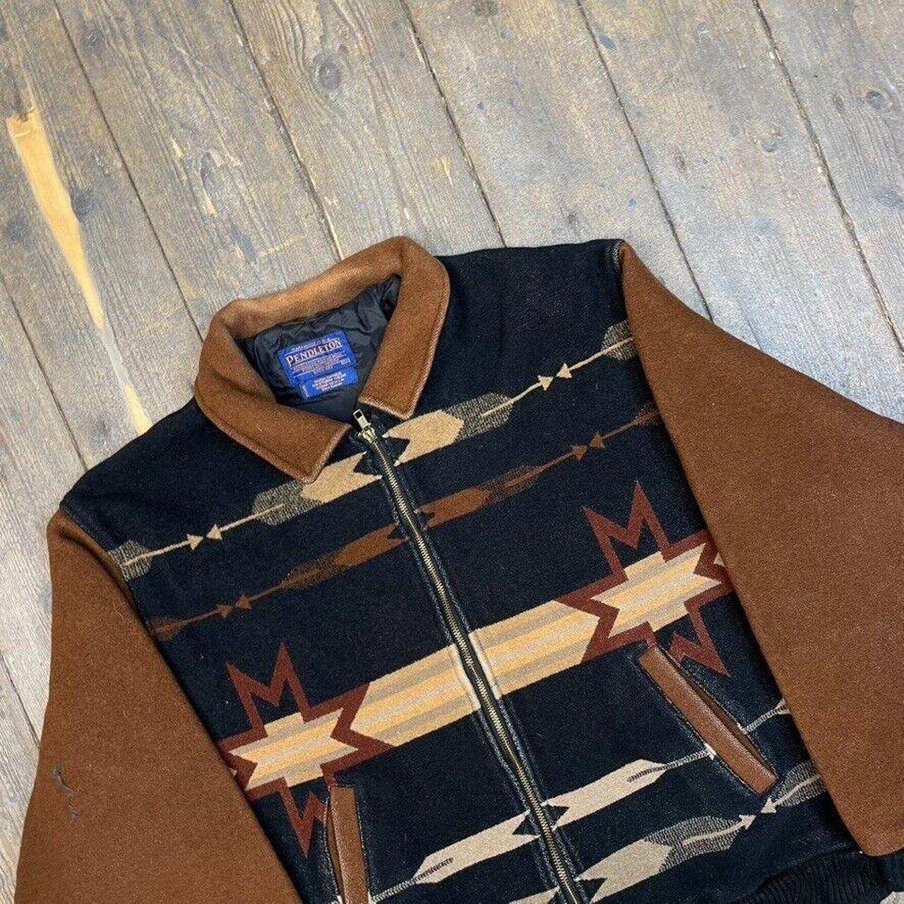 Pendleton Bomber Jacket Navaho USA Vintage Aztec... - Depop