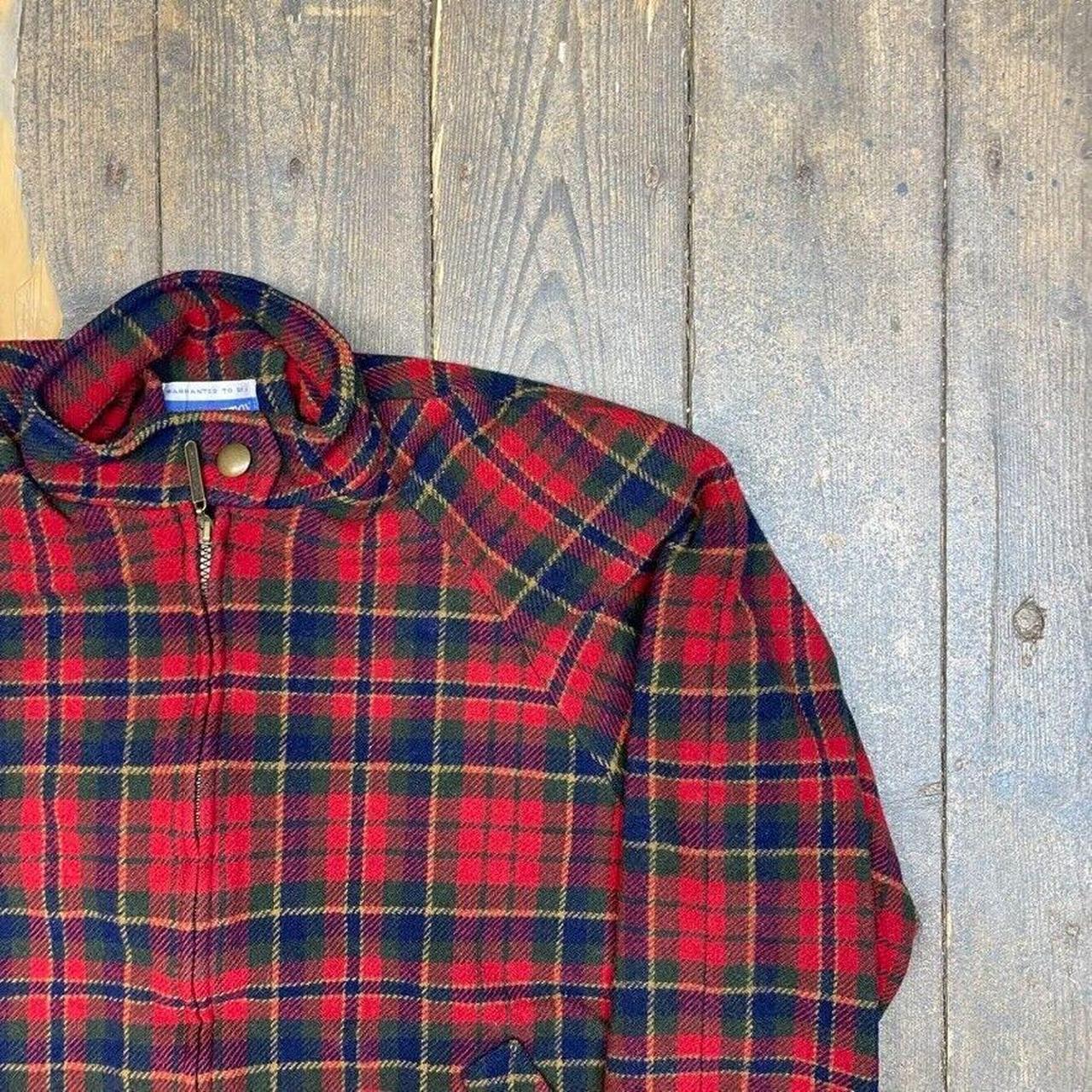 Pendleton Bomber Jacket Tartan Check Vintage Full... - Depop