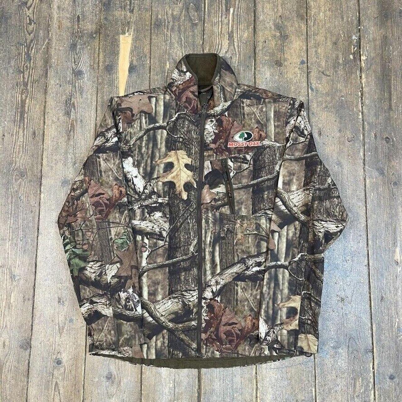 Mossy Oak Jacket Camo Fleece Lined RealTree Coat,... - Depop