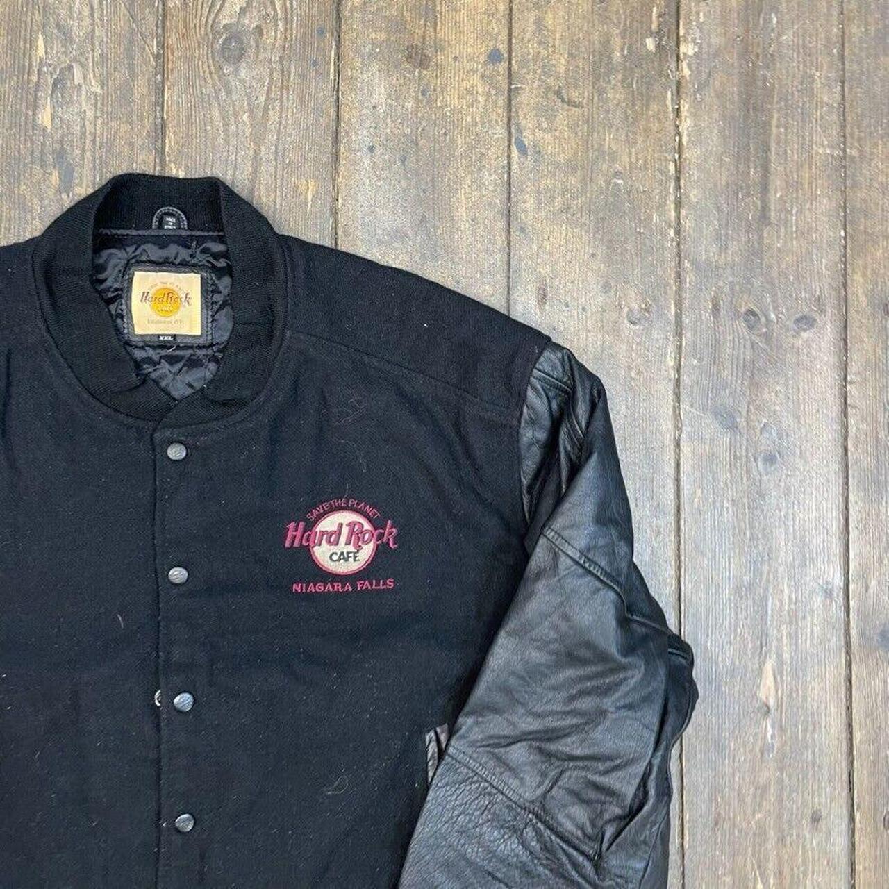 Hard Rock Cafe Varsity Jacket Niagara Falls Bomber... - Depop