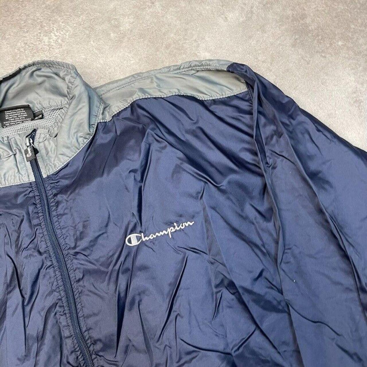 Champion Track Jacket Mens Vintage Training Full-Zip... - Depop