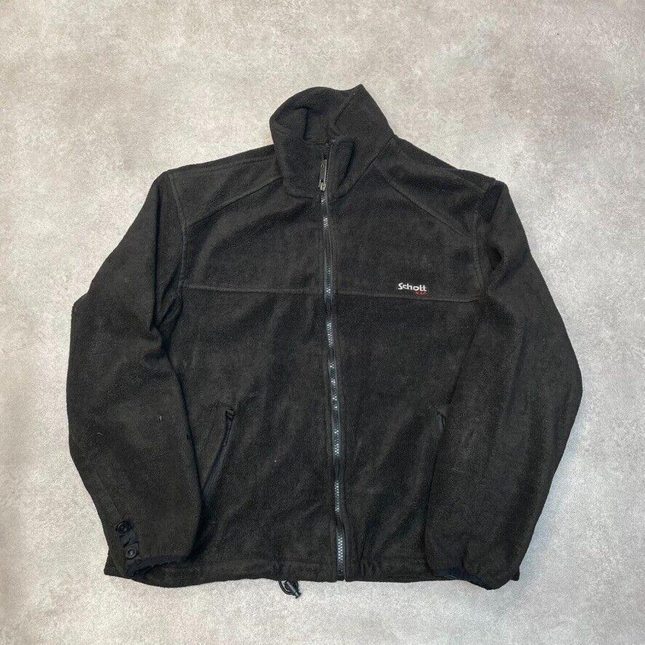Schott NYC Fleece Mens Medium Y2K Full-Zip Hiking... - Depop