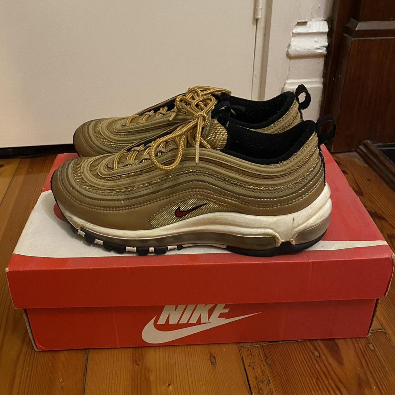 nike air max 97s gold size 7 msg before purchasing... | Depop