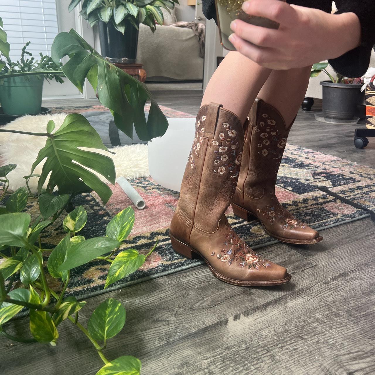 Shyanne Cowgirl Boots -worn twice -amazing quality... - Depop