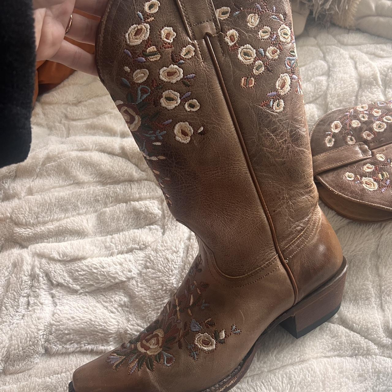 Shyanne Cowgirl Boots -worn twice -amazing quality... - Depop