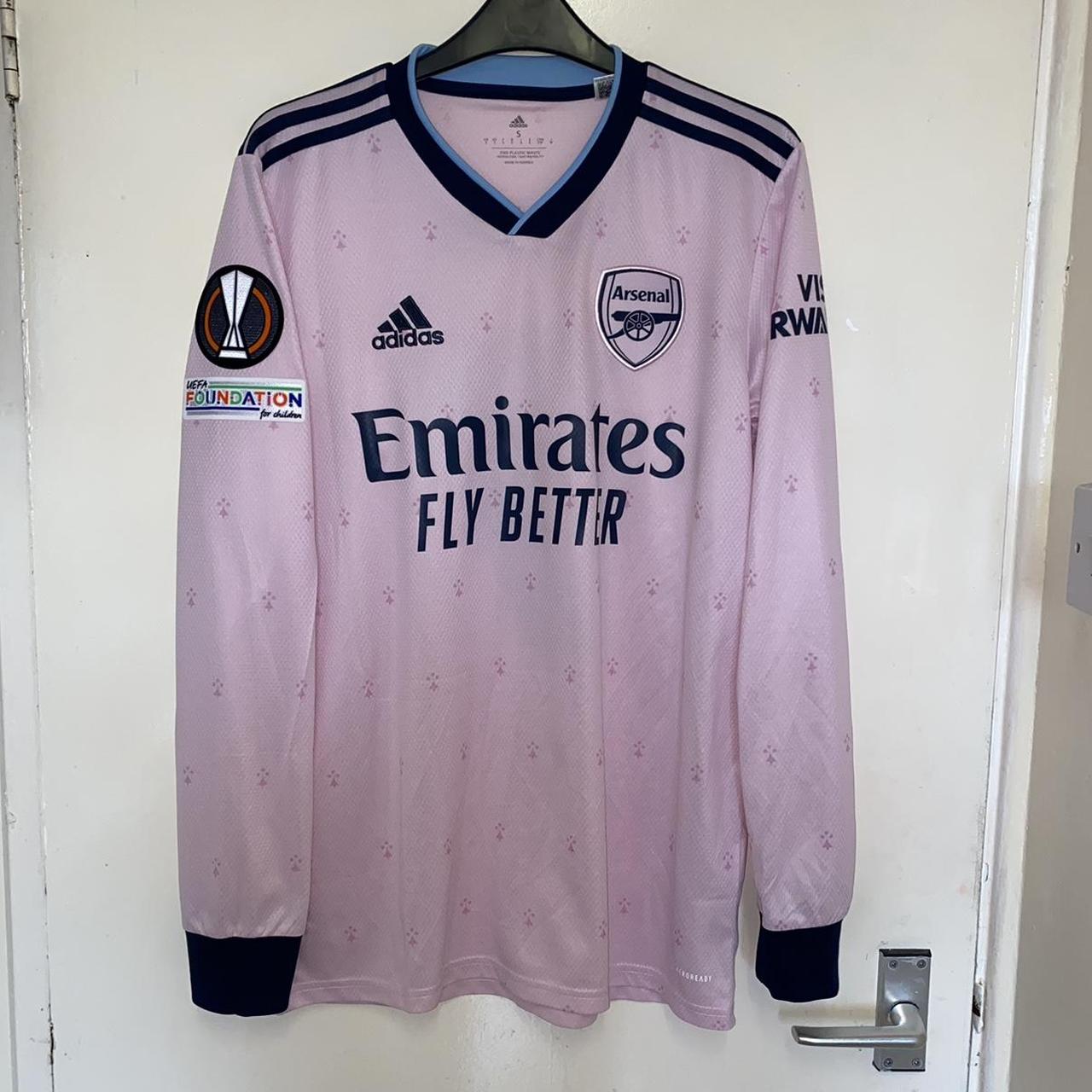 Adidas Men's Pink and Navy T-shirt | Depop