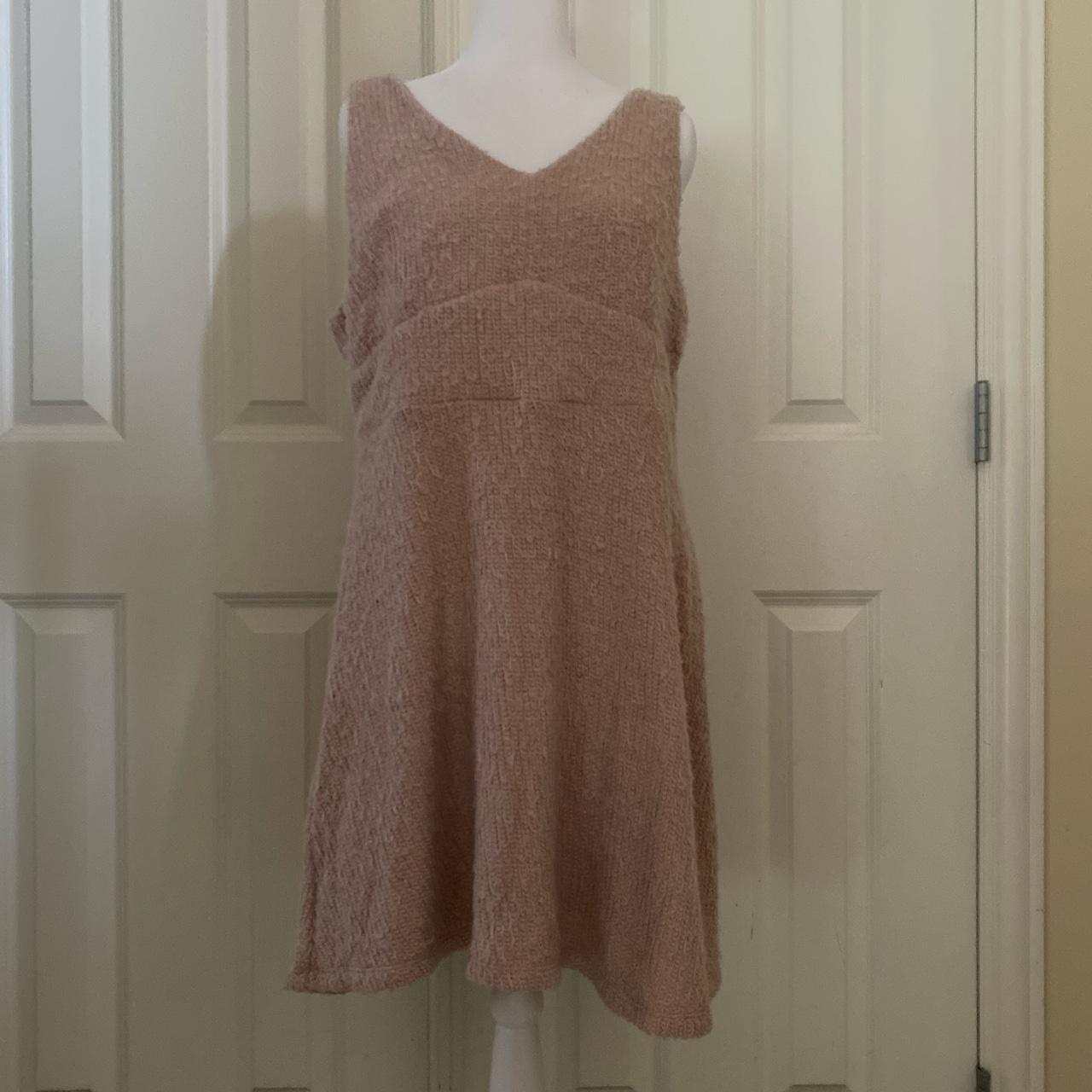 This is a Vylette pink sweater dress. Marked a size... - Depop