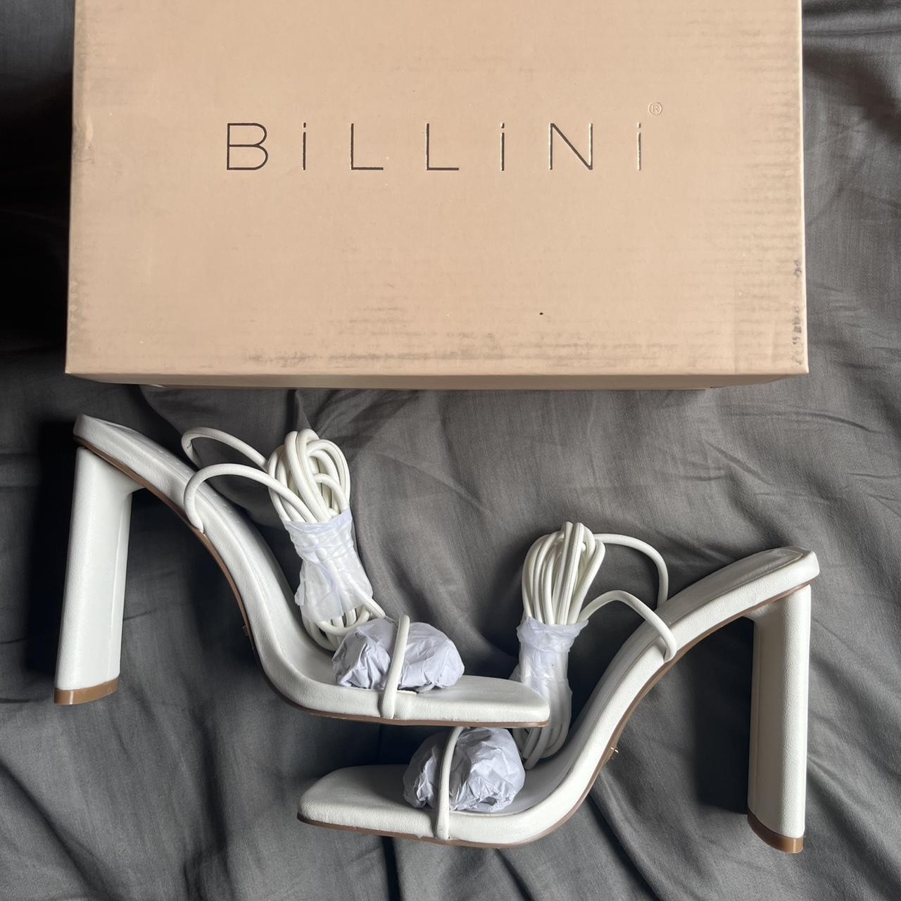 White Billini Page heels #heels Brand new - Depop