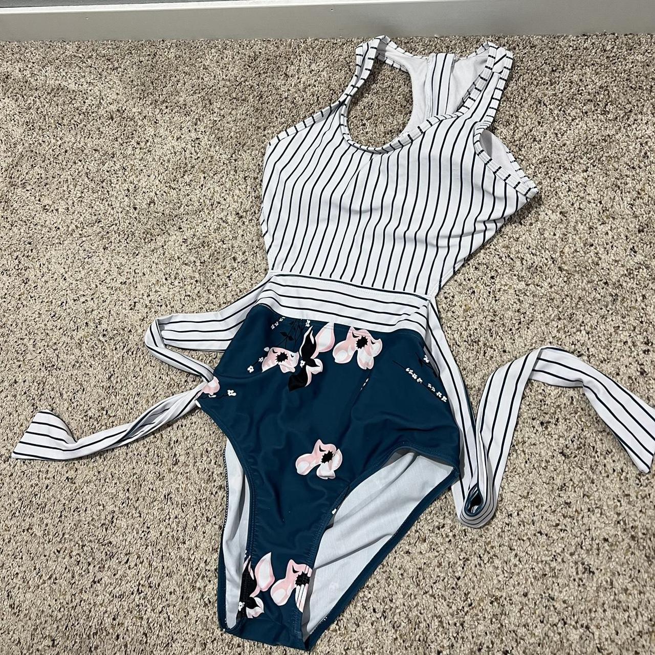 one piece swimsuit from amazon size medium. only... - Depop