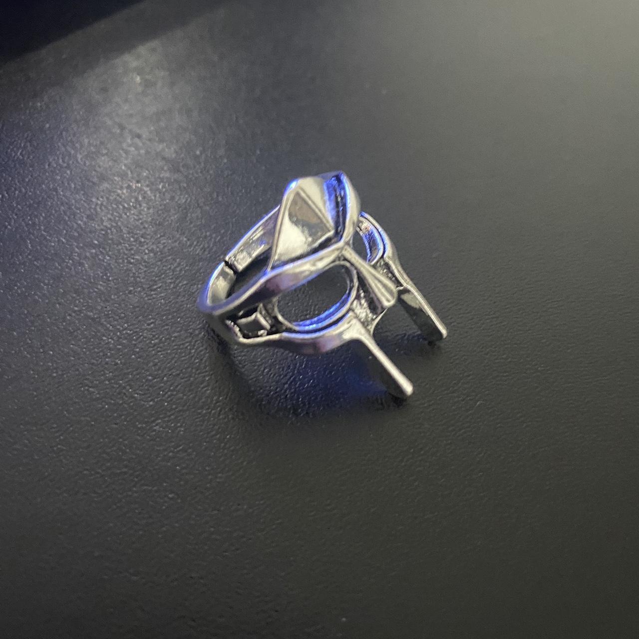 Adjustable MF Doom Ring Trendy Adjustable MF Doom... | Depop