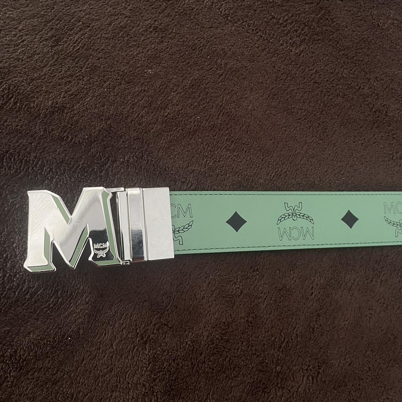MCM belt. Green & black reversible. New & Never worn... | Depop