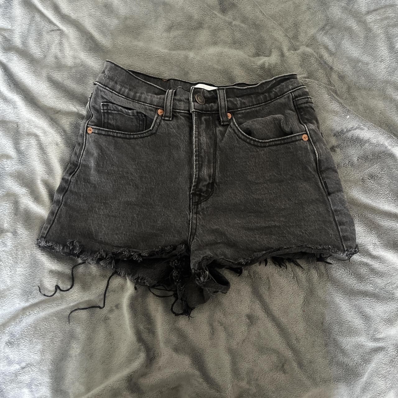 Tilly’s RSQ vintage high rise black shorts Size:... | Depop