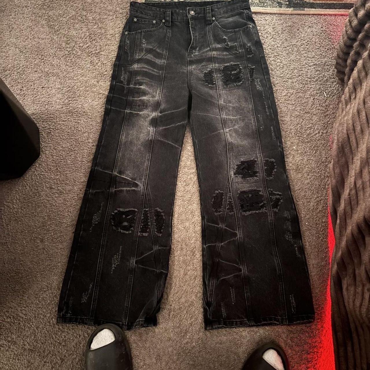 DITCH-CHEETAH TORN DENIM waist doesn’t fit me... - Depop