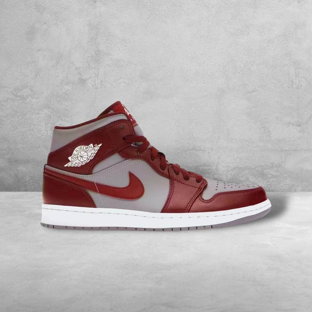 Nike Air Jordan 1 Mid ‘Cherrywood Red’ Basketball... - Depop
