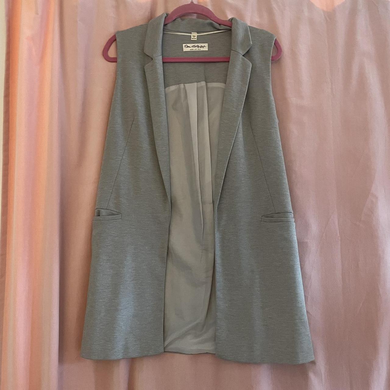 Miss Selfridge Women's Grey Waistcoats-vests | Depop