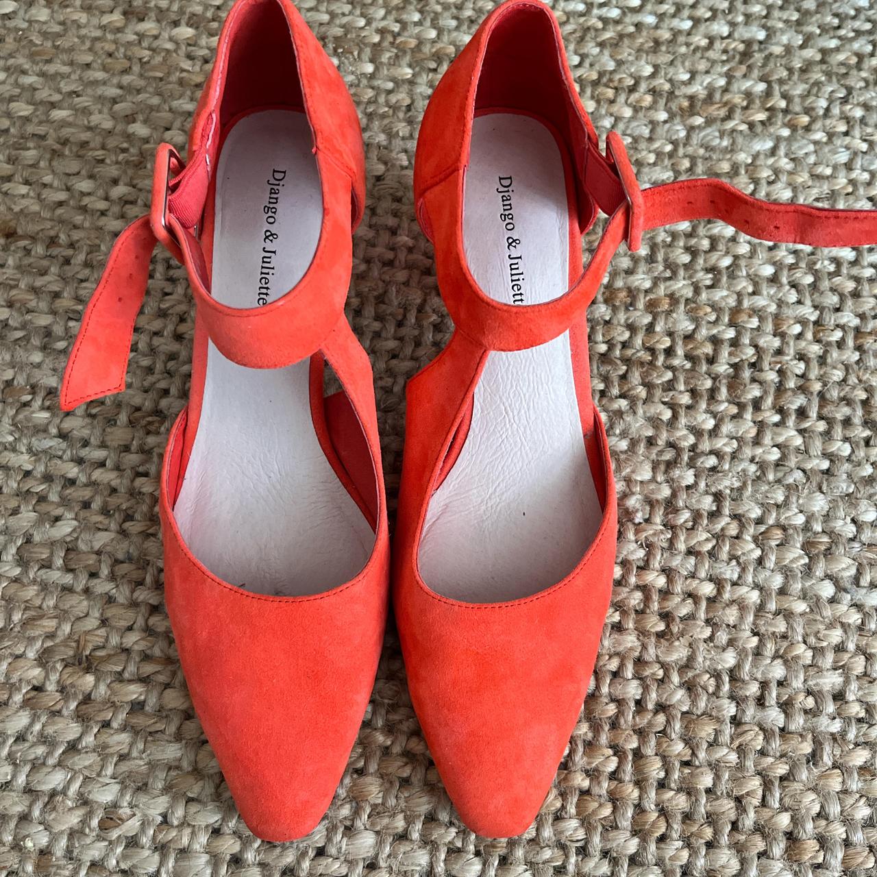 Django & Juliet suede heels Size40 Worn once for an... - Depop