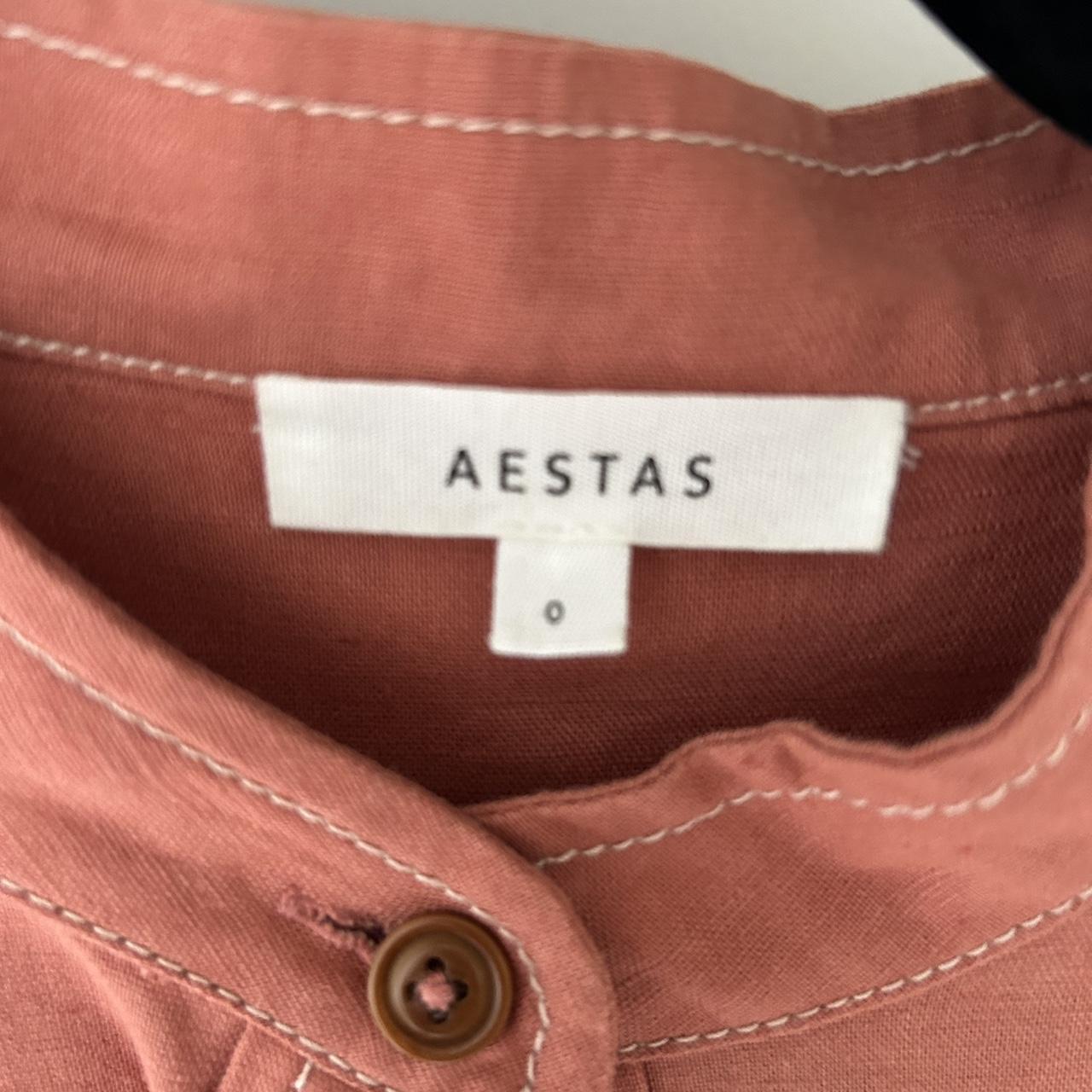 Aestas Resort linen jumpsuit size 0 which is size 8... - Depop