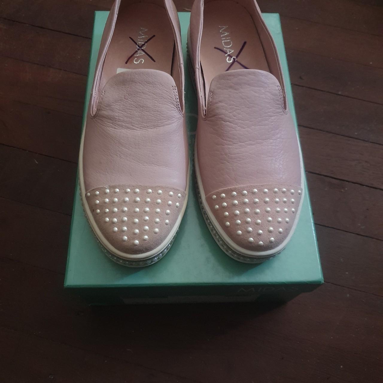 Midas Prolly Pale pink nude with pearls Size... | Depop