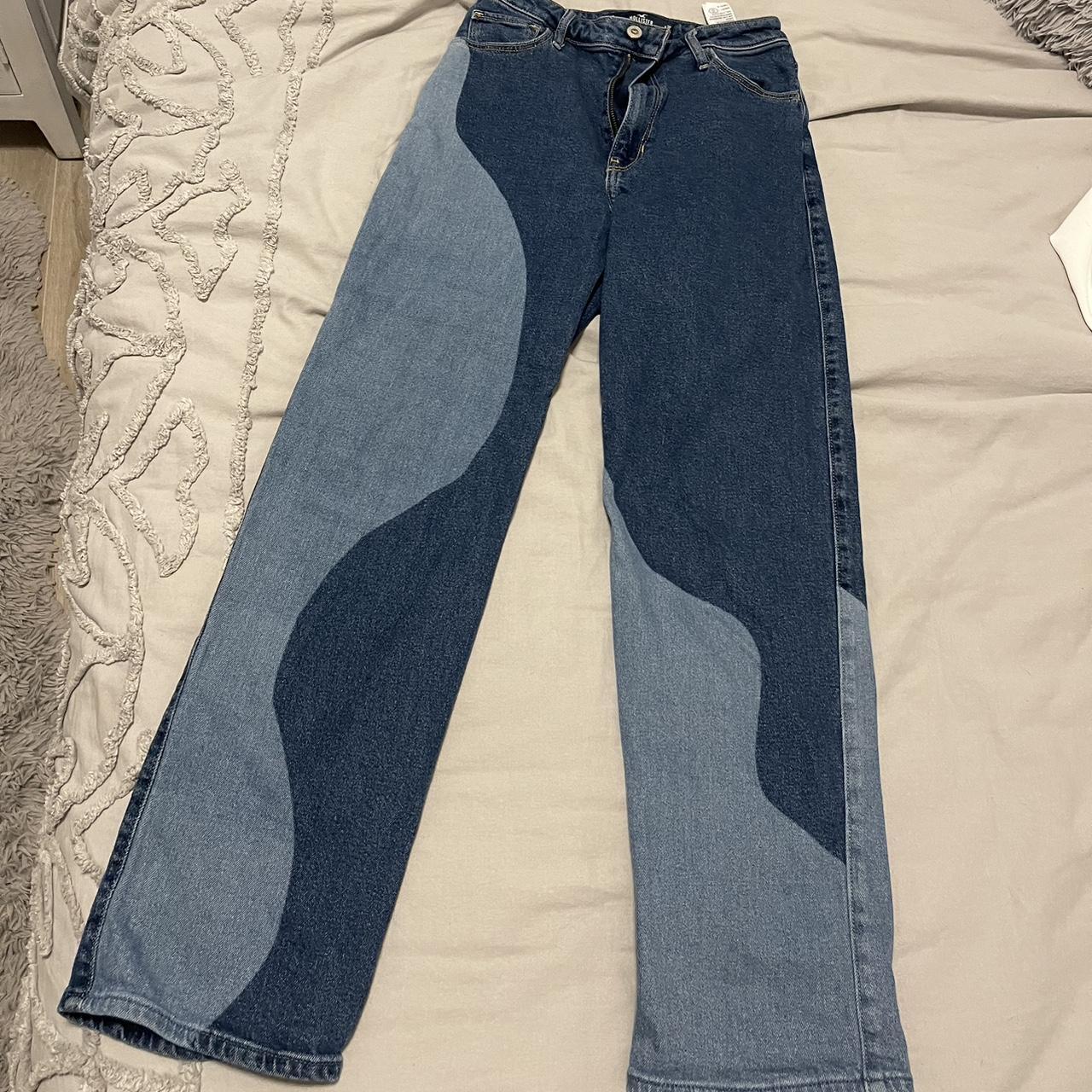 HOLLISTER ABSTRACT JEANS these are so cute i just... - Depop