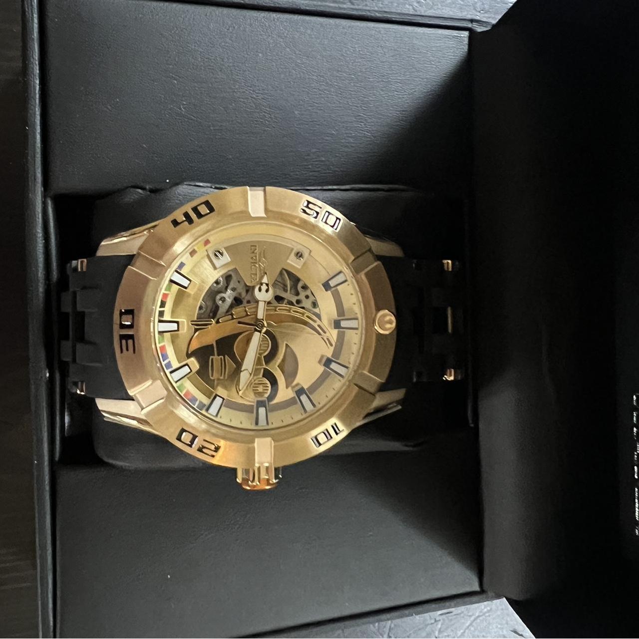 Invicta stars wars collab - c3p0 men’s watch , gold... - Depop