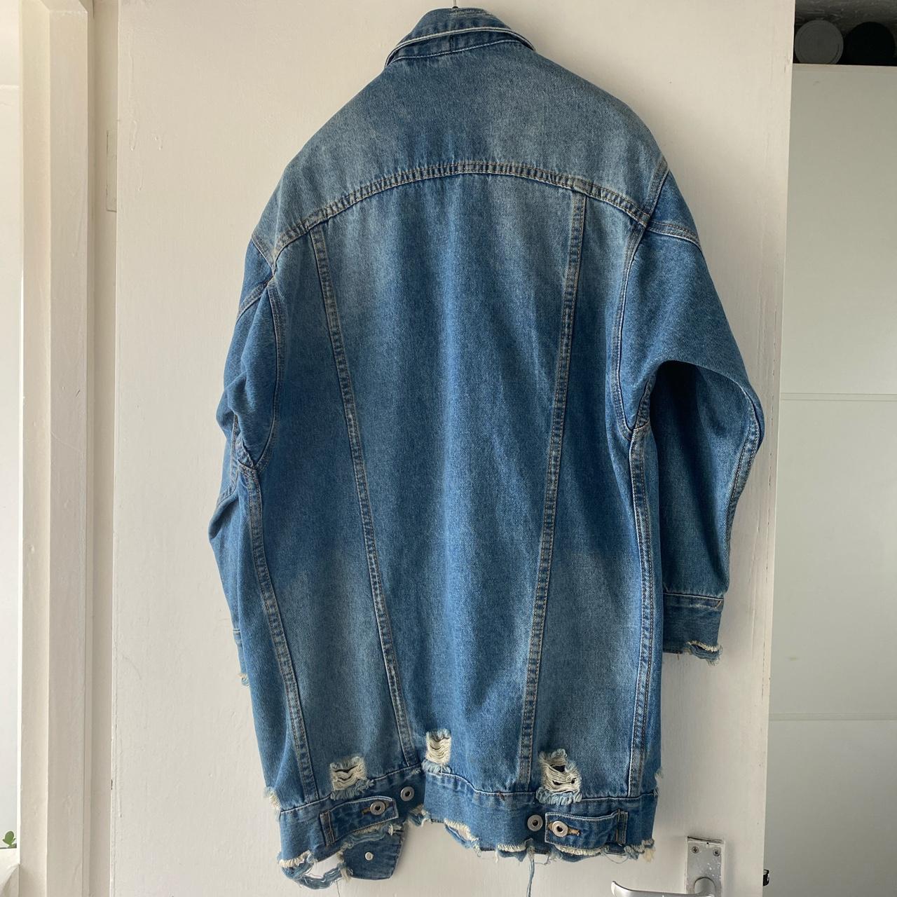 Light Blue Ripped Denim Jacket - The two top... - Depop