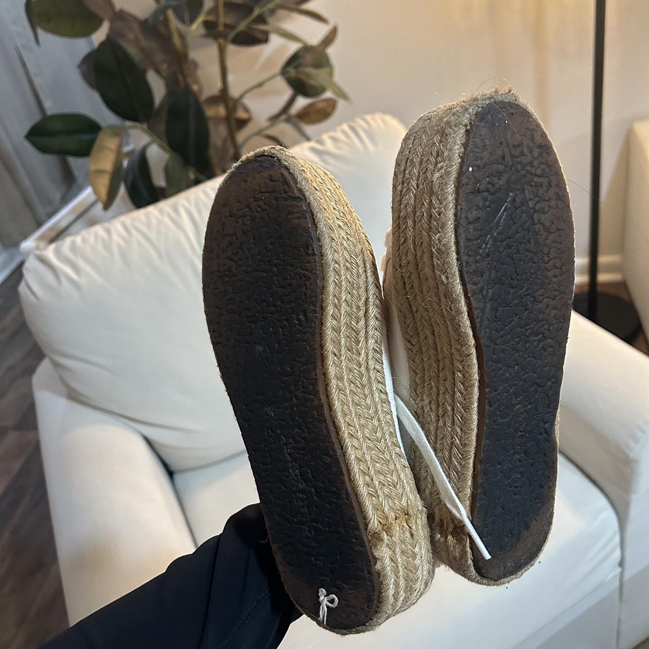 Superga white raffia platform sneakers - Depop