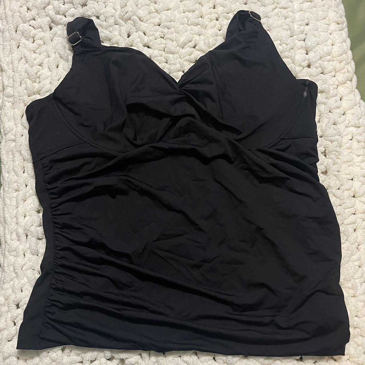 Anne Cole Women's Black Bikini-and-tankini-tops | Depop