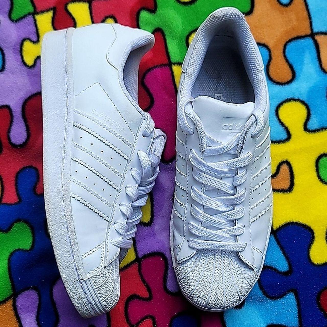 Adidas superstar shell toe sneakers mens size 7.5.... - Depop