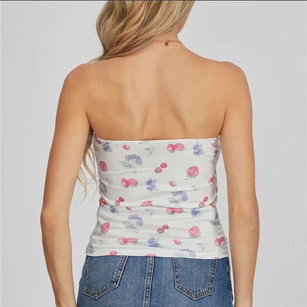 Fruit berry tube top FREE shipping in CANADA... - Depop